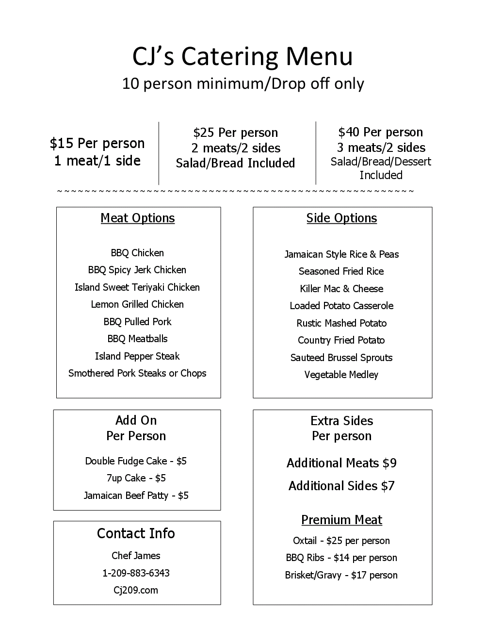 Cjs menu store